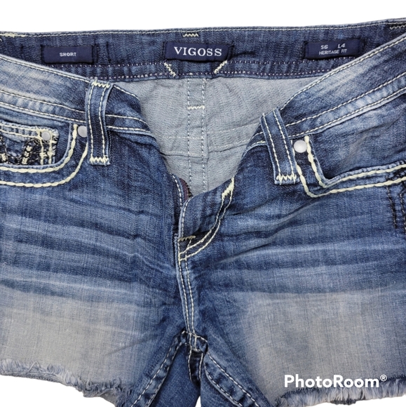 Vigoss | Shorts | Vigoss Denim Destressed Freyed Medium Wash Heritage ...